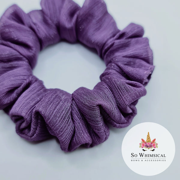 SW5036 - Twinkle Plum Small Scrunchie – So Whimsical